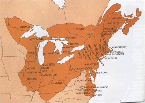 Mohawk Indians Map