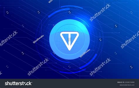 Toncoin Ton Coin Cryptocurrency Concept Banner Stock Vector Royalty