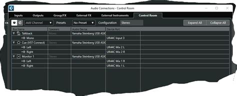 Control Room Not Showing In Audio Connections Cubase Steinberg Forums