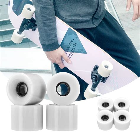 4 Pcs 스케이트 보드 바퀴 60mm X 45mm 도로 스케이트 바퀴 야외 스케이트 보드 부품 액세서리 6 색스케이트 보드 Aliexpress