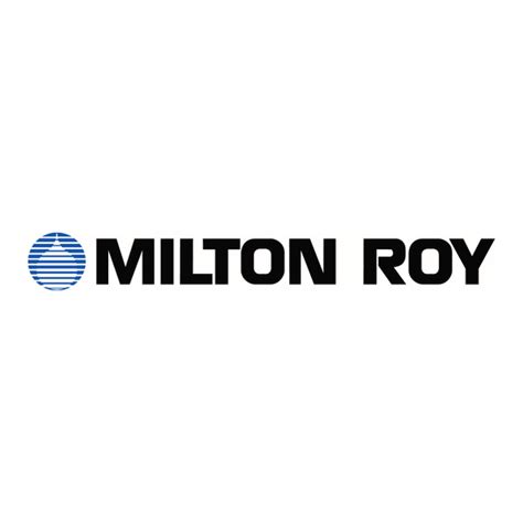 Milton Roy Mroy B Manual Pdf Download Manualslib