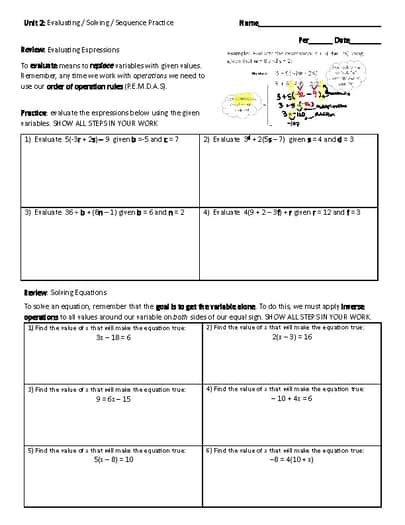 Evaluating Arithmetic And Geometric Sequences And Review By Evelyn Castaldi