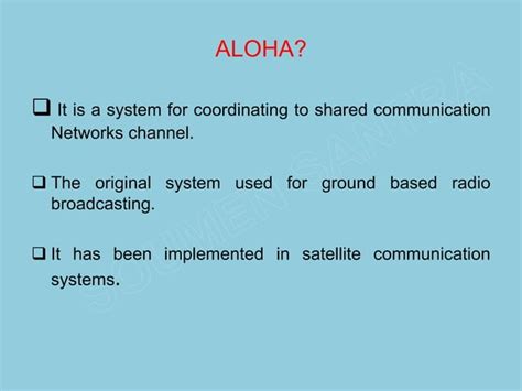 Pure Aloha Medium Access Control Protocol Mac Definition Types Details Ppt