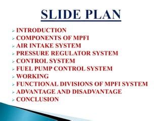 Multi Point Fuel Injection PPTX Auto Parts Automotive