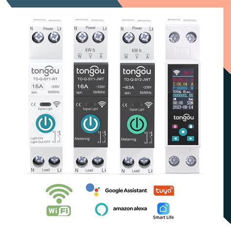 Tuya Wifi Smart Circuit Breaker 1p 50a 63a Remote Control Timer Meter Pyc Online