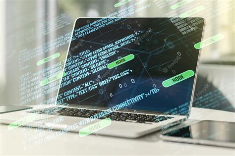 Premium Photo Abstract Creative Coding Concept On Modern Laptop