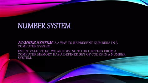 NUMBER SYSTEM PPT