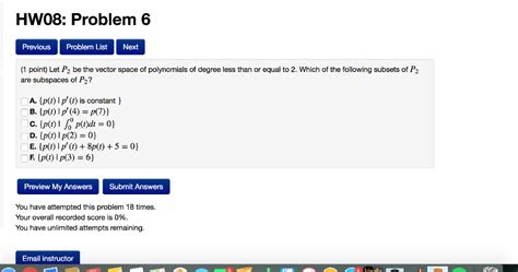 Solved Hw08 Problem 6 Previous Problem List Next 1 Point