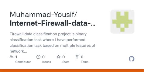 Github Muhammad Yousifinternet Firewall Data Classification