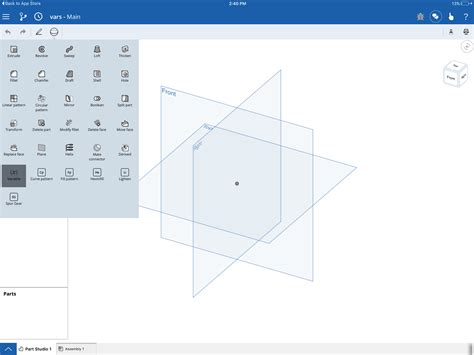 Setting Variables In The Ipad Version — Onshape