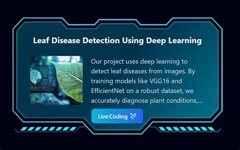 The Leaf Disease Detection Using Deep Learning Project Leverages Cnns To Identify Plant