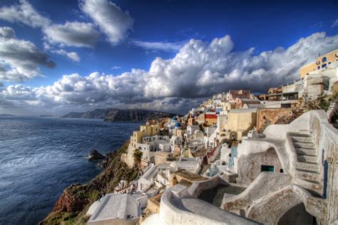 Winter In Santorini Greece Jigsaw Puzzle In Street View Puzzles On