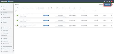 Create Release In Another Folder · Digitalai Release