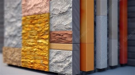 Layered Visualization Of Siding Cladding And Thermal Insulation For External Wall 3d Render