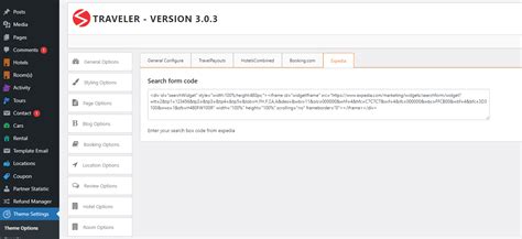 How To Create Affiliate Search Form With Expedia Traveler Theme