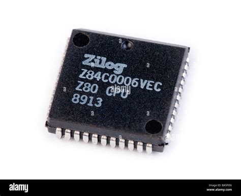 Zilog Z80 Mikroprozessor Mit 8 Bit Design Stockfotografie Alamy