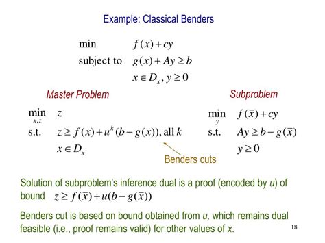 ppt logic based benders methods for planning and scheduling powerpoint presentation id 1719853
