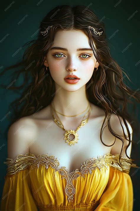 A Beautiful Model Posing Against Dark Background Premium Ai Generated Image