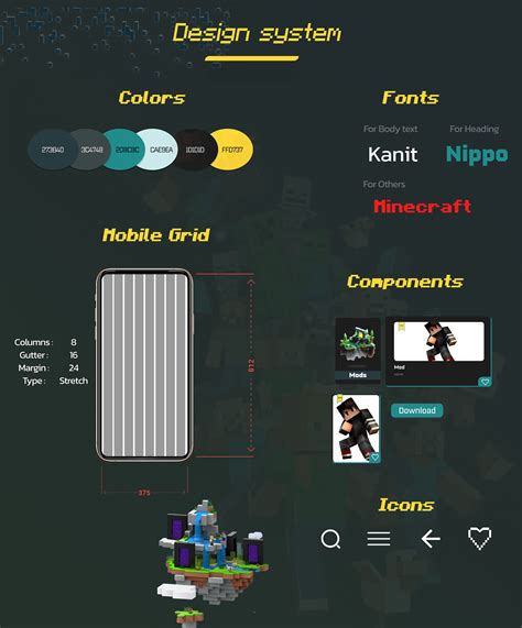 Minecraft Uigraphic Design On Behance