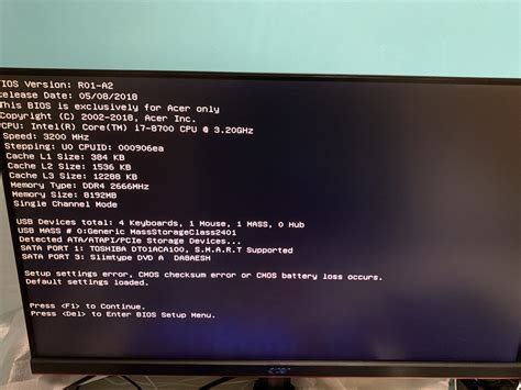 Help Long Continuous Beep After Pressing The Power On Button Acer Community