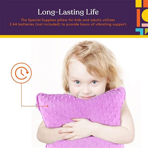 Special Supplies Vibrating Pillow Sensory Calming Aid Plush Minky