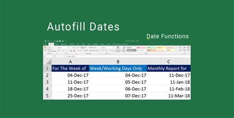 Autofill Dates In Excel Online Knowledge Portal