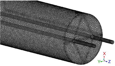 Tetrahedral Mesh On Domain Without Baffles Containing 625 398