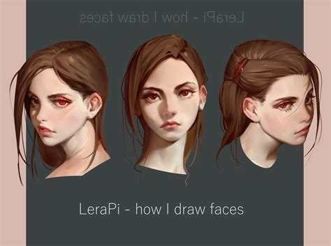 Tutorial How I Draw Faces By Aleriia V LeraPi
