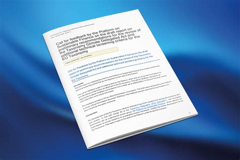 Joint Statement Urgent Need For European Commission To Correct Course On The Draft Delegated