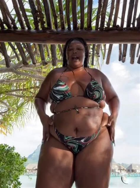 Lizzo Flaunted Her Curves In A Little String Bikini And Slammed Body