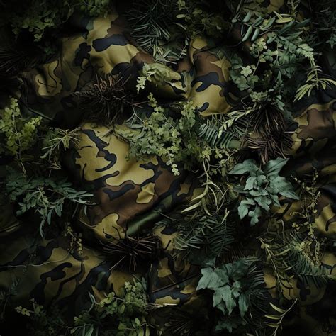 Digital Camouflage Pattern Texture Premium Ai Generated Image