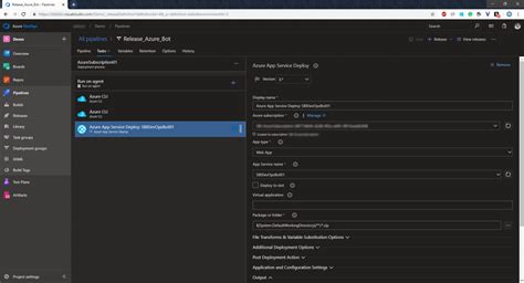 Setting Up A Build And Release Pipeline For Azure Bot Service Using