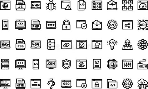 Programming Icons High Quality Vector Icons Collection With Editable