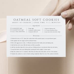 Recipe Cards Etsy