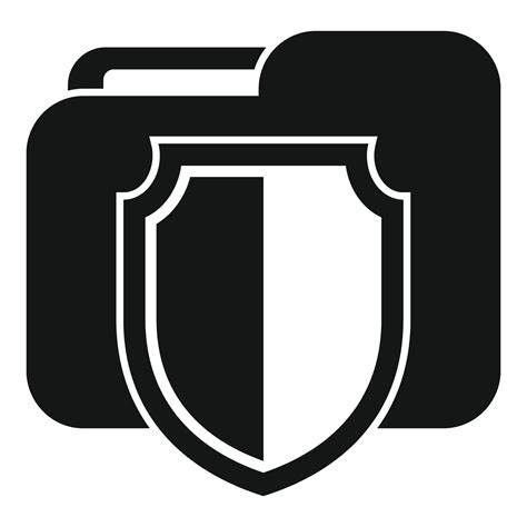 Locked Secured Folder Icon Simple Vector Document Protect 38949888