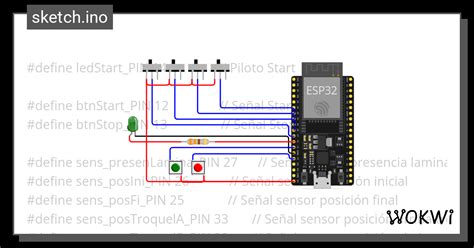 Proyecto Algoritmos y programación Wokwi ESP32 STM32 Arduino Simulator
