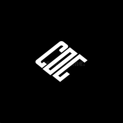 Cog Letter Logo Design On Black Background Stock Illustration Illustration Of Graphic Font