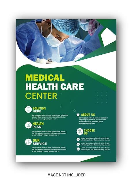 의료 의료 전단지 디자인 소셜 미디어 포스트 템플릿 디자인 프리미엄 벡터