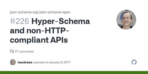 Hyper Schema And Non Compliant APIs Issue 226 Json Schema Org