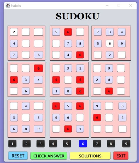Github Nitishbaruah Sudoku Sudoku Game