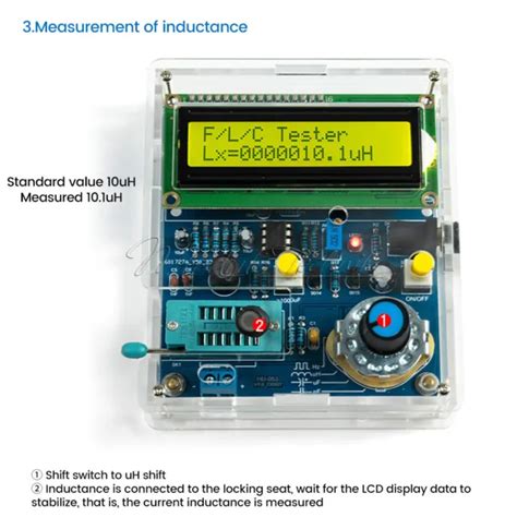 Dc5v High Precision Digital Lcd Inductance Capacitance Meter Frequency Tester Eur 16 65