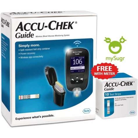 Accu Chek Guide Glucometer Bluetoothblack Glucometerblack Price In India Specs Reviews