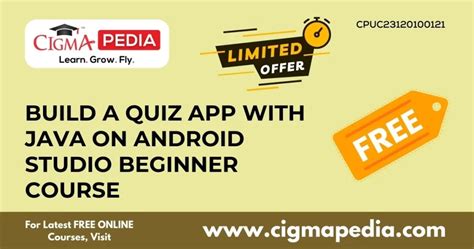 Build A Quiz App With Java On Android Studio Beginner Course Free