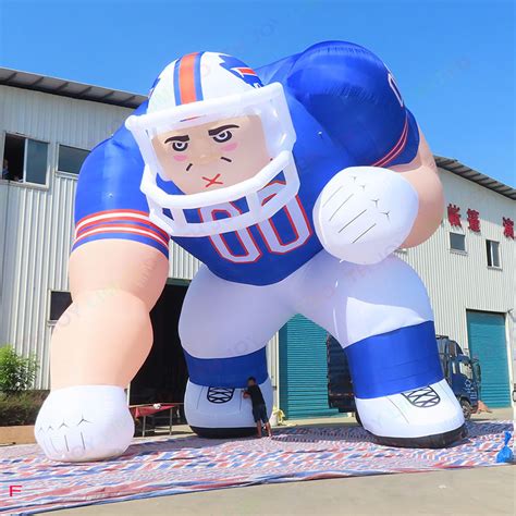 6m 20ft Tall Giant Advertising Inflatable Football Playerinflatable