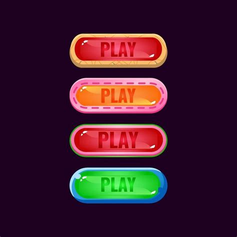Play Game Button Vector Art Icons And Graphics For Free Download