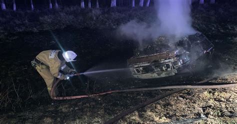 В Адыгее две легковушки загорелись после столкновения 1 человек погиб