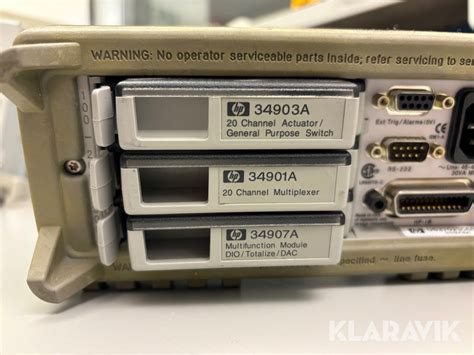 Mätsystem Test Hp Agilent 34970a Sollentuna Klaravik Aukti