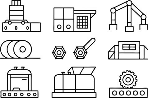 Premium Vector Assembly Line Line Art Modern Interpretations Of