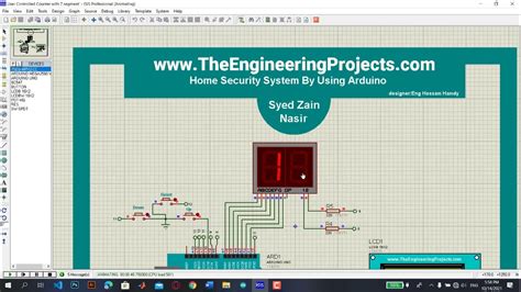 user controlled counter with 7 segment display and arduino proteus simulation youtube