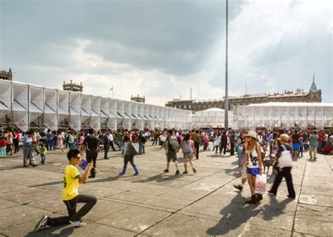 Mmx Uses Scaffolding To Build A Cluster Of Origami Like Pavilions